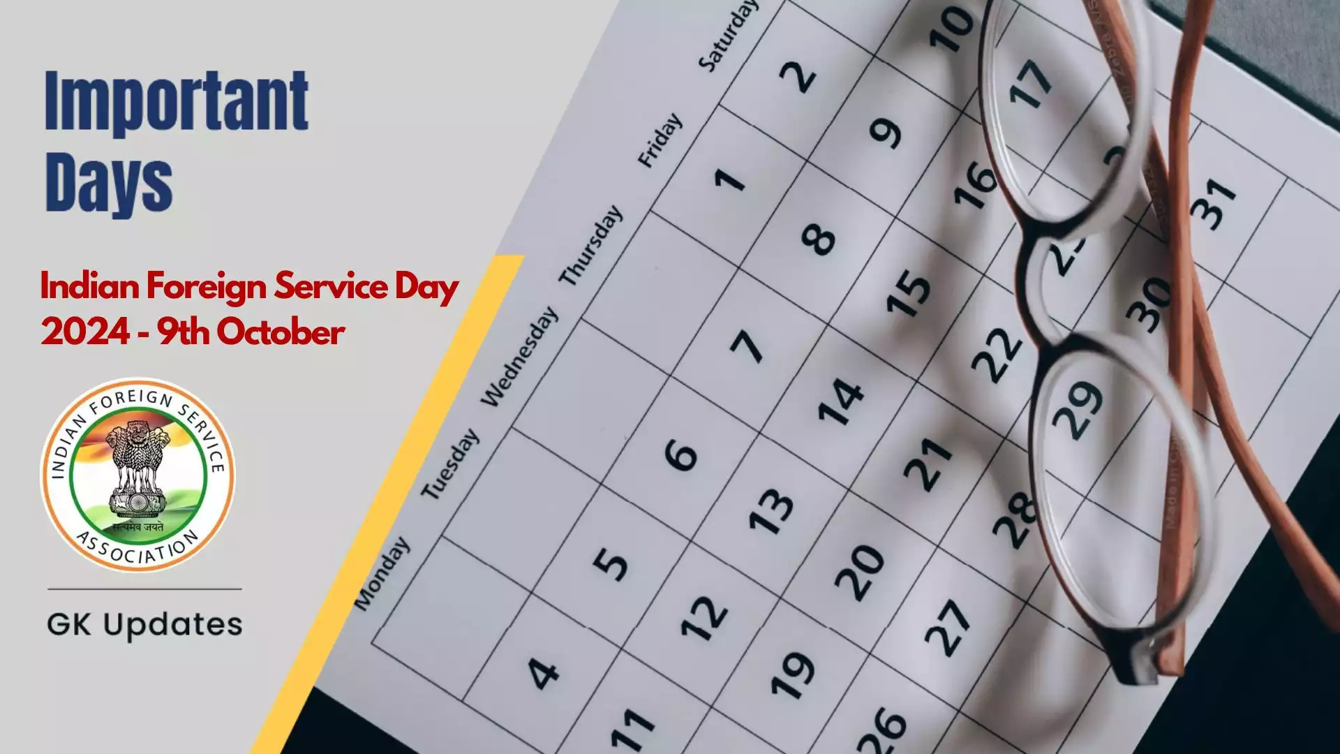 Indian Foreign Service Day 2024 - 9th October