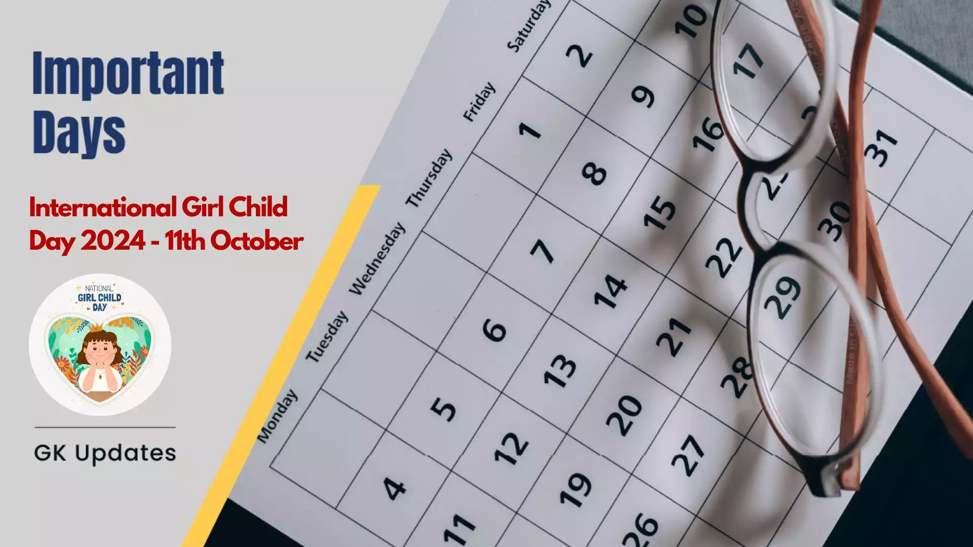 International Girl Child Day 2024 - 11th October
