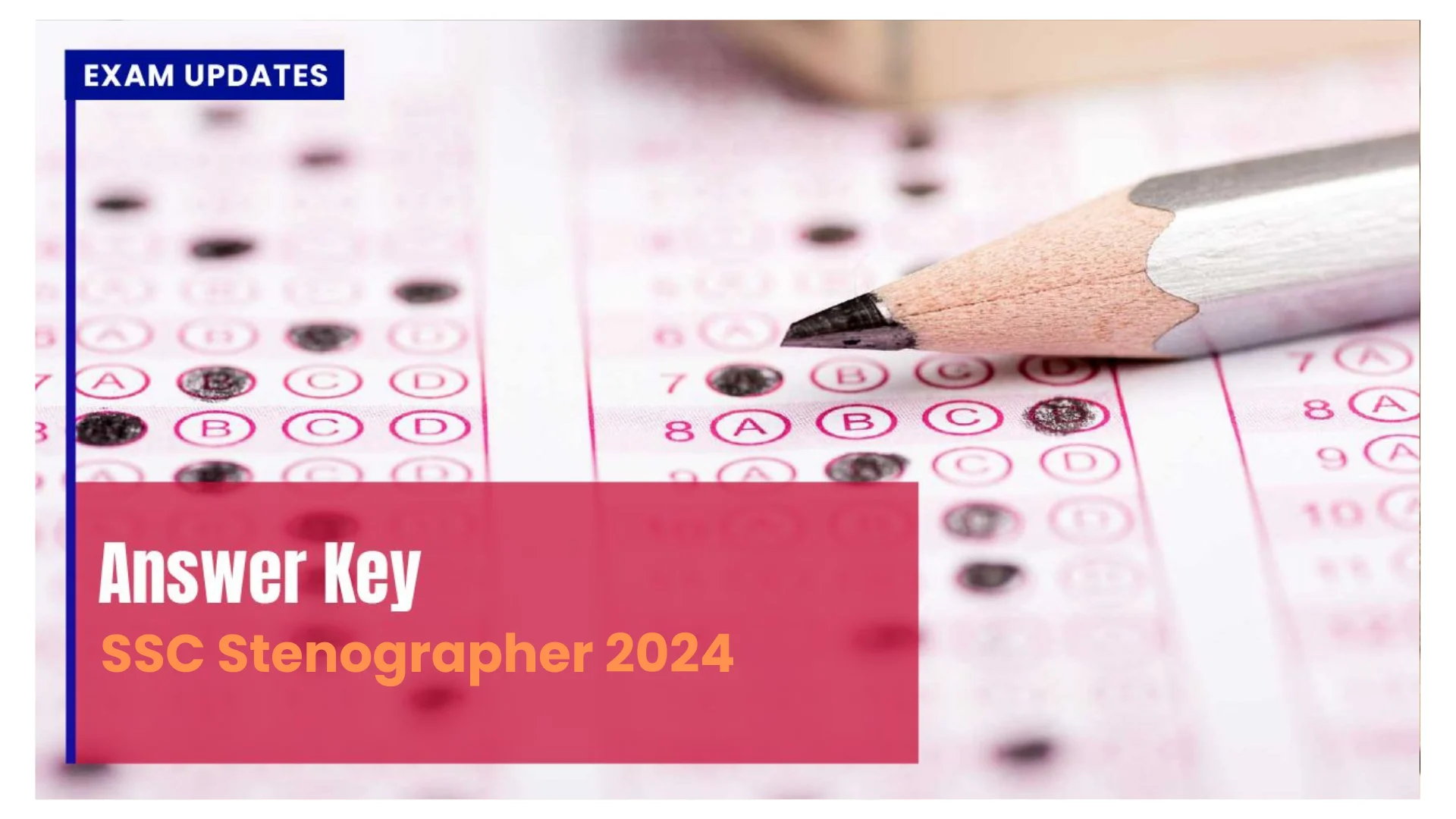 SSC Stenographer Answer Key 2024 - Check your Performance