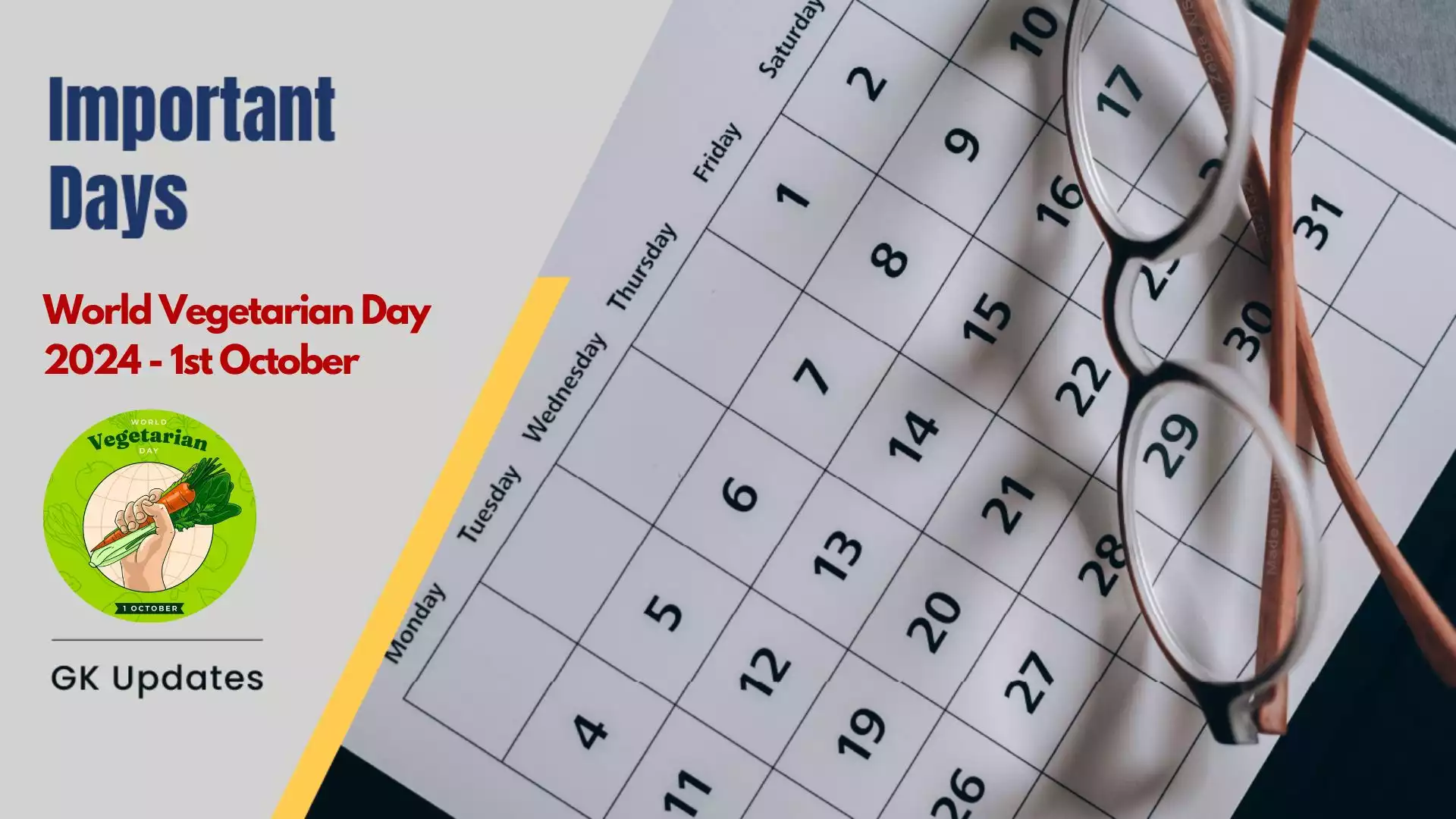 World Vegetarian Day 2024 - 1st October